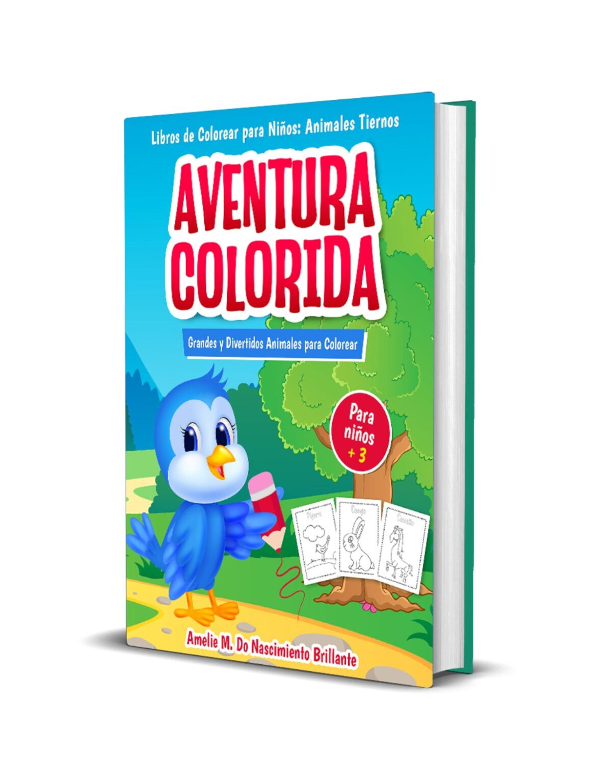 Libros de Colorear para Niños: Animales Tiernos | Aventura Colorida ...
